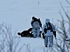 Escaping war, running in snow across border to Norway